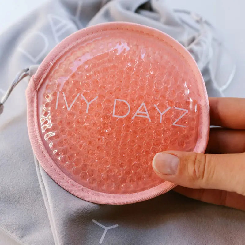 Reusable Cold Gel IVF Ice Pack (Round) - Includes Velvet Bag
